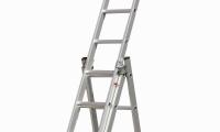China 3 Sections Aluminum Extension Ladder 3x9 Aluminum Straight Ladder for sale