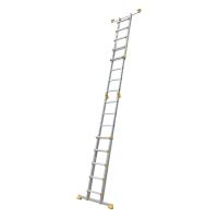 China Robust Strength  Aluminum Telescopic Ladder 4x5  Collapsible Extension Ladder for sale