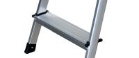 China Silver Multipurpose Aluminium Foldable Ladder 2x4 Steps For Painting for sale