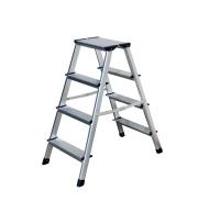 China Silver Multipurpose Aluminium Foldable Ladder 2x4 Steps For Painting for sale