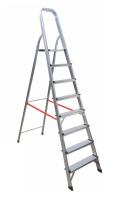 China 8 Steps Household Easily Carried Foldable Aluminum Step Ladder for sale