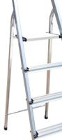 China 5 Steps  Easily Carried Household Foldable Aluminum Step Ladder for sale