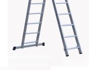 China Outdoor Safety Aluminium Telescopic Ladder Slip Resistant  3x10 for sale