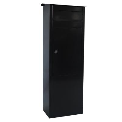 China Black  Freestanding Letterbox Provides Adequate Space For Large Parcels for sale