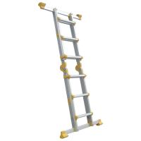 China 3 Steps Foldable Aluminum Ladder Corrosion Resistant 4x3  Long Life Span for sale