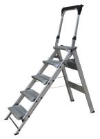 China Robust Strength Lightweight Aluminum Ladder 5 Steps Adjustable Aluminum Ladder for sale