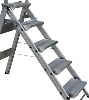 China Robust Strength Lightweight Aluminum Ladder 5 Steps Adjustable Aluminum Ladder for sale