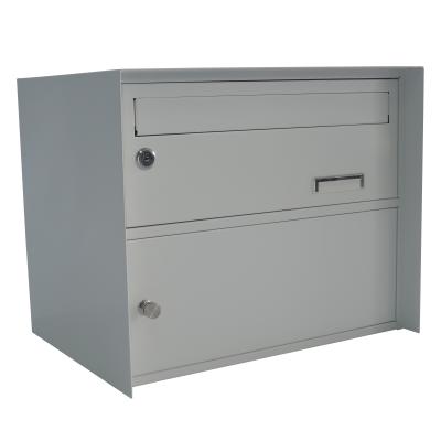 China New Residential Garden Steel Mailbox Waterproof Letterbox Outdoor Parcel Box for sale