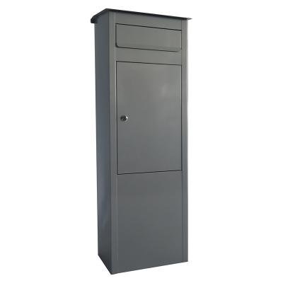 China Garden Standing Steel Mailbox Waterproof Residential Post Box Outdoor Parcel Box for sale