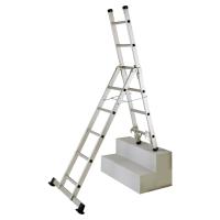China High Safety Foldable Aluminum Ladder 2x6 With Mar Resistant End Caps for sale