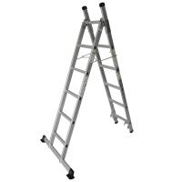 China Compact Design  Aluminium Multi Purpose Ladder 2x6 150kgs Load Capacity for sale