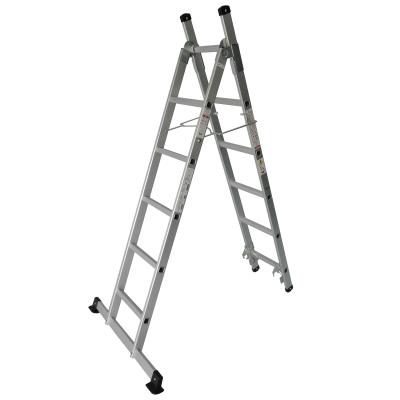 China Compact Design  Aluminium Multi Purpose Ladder 2x6 150kgs Load Capacity for sale