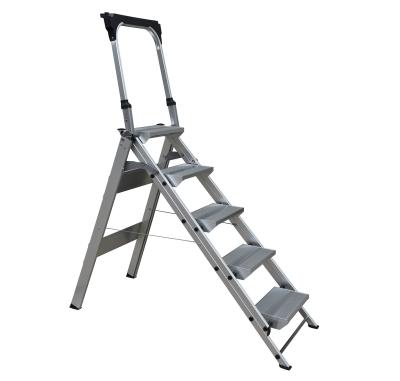 China Domestic Aluminum Step Stool With Handle 5 Step Aluminium Ladder for sale