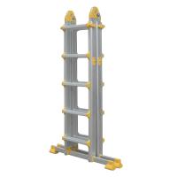 China 5 Steps 	Aluminum Telescopic Ladder High Strength Stable Performance for sale