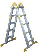China 5 Steps 	Aluminum Telescopic Ladder High Strength Stable Performance for sale