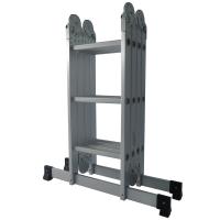 China A Frame Durable  Foldable Aluminum Ladder 4x3  Easy Storage And Transport for sale