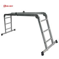 China Household 4x3  Aluminium Stool Ladder With  Non Marring Feet Stable Performance for sale