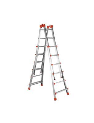 China 4x6  Portable 	Aluminum Telescopic Ladder Multi Position Extension for sale