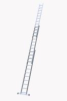 China Professional Collapsible Aluminum Ladder 3x12 GS Certificated Stable Performance for sale