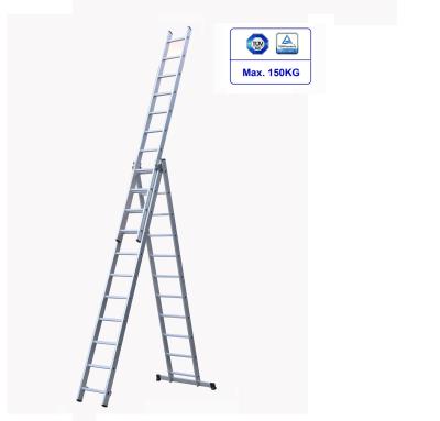 China 3x11 Household  Aluminum Extension Ladder  Easy Carry  GS Certified for sale