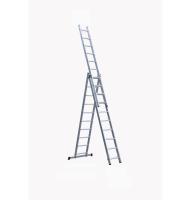 China Outdoor  Aluminum Extension Ladder 3x10  With Non Marring Feet Slip Resistant for sale