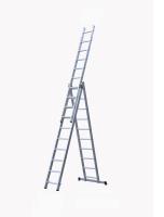 China Outdoor  Aluminum Extension Ladder 3x10  With Non Marring Feet Slip Resistant for sale