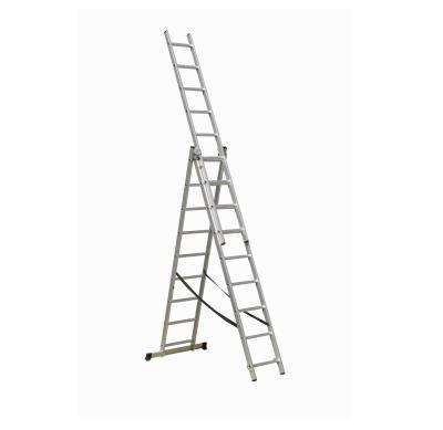 China Multi Purpose Lightweight Aluminum Ladder 3x9 Adjustable Aluminium Ladder for sale