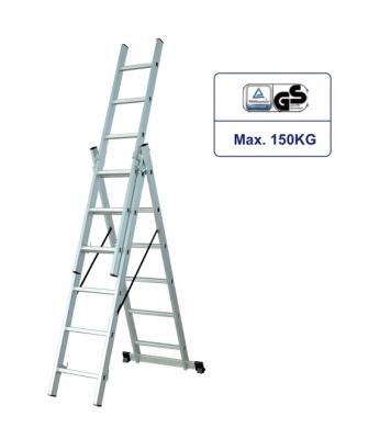 China Outdoor Aluminum Extension Ladder  Home Use 3x6 Aluminium Stool Ladder for sale