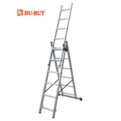 China Household 3x6 Collapsible Extension Ladder High Safety Slip Resistance for sale
