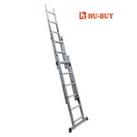 China Household 3x6 Collapsible Extension Ladder High Safety Slip Resistance for sale
