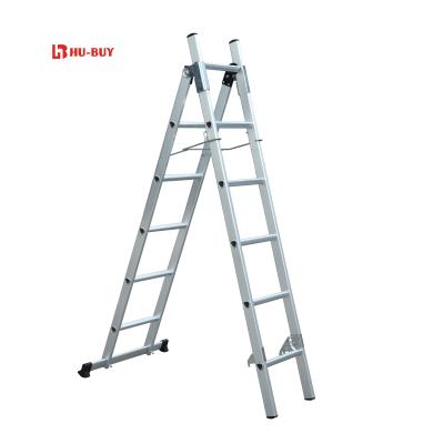 China Durable Aluminum Extension Ladder  2 Section 2x6 GS / TUV Certificated for sale