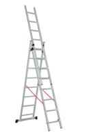 China Household 3x8 Aluminium Multi Purpose Ladder 150kgs / 330 Lbs Load Capacity for sale