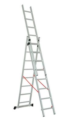 China Household 3x8 Aluminium Multi Purpose Ladder 150kgs / 330 Lbs Load Capacity for sale