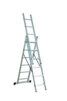 China 3 Sections Aluminum Extension Ladder Multi Use 3x6 Aluminium Step Ladder for sale