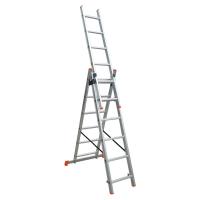 China Compact Design Aluminium Telescopic Ladder 3x6 GS EN131 Certificated for sale