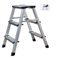 China Wide Pedal Aluminum Platform Step Ladder 3 Steps Stable Performance for sale