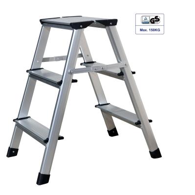 China Wide Pedal Aluminum Platform Step Ladder 3 Steps Stable Performance for sale