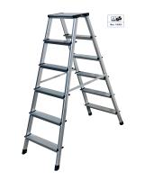China Portable Aluminum Step Stool 6 Step Aluminum Platform Step Ladder for sale