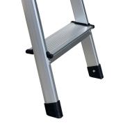 China Domestic  Aluminum Step Stool 2x3 Steps Silver Folding Scaffold Ladder for sale