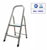 China 2 - Step Aluminum Step Ladder Extra Large Platform Aluminium Foot Stool for sale