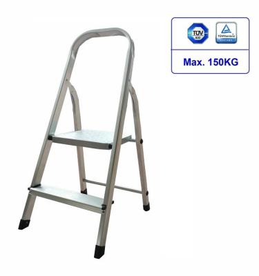 China 2 - Step Aluminum Step Ladder Extra Large Platform Aluminium Foot Stool for sale