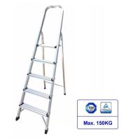 China Foldable Aluminum Step Ladder Slip Resistant  5 Steps For Painting for sale