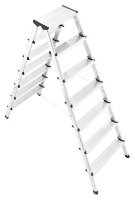 China Convenient Aluminum Step Stool Safety Multi Use 2x7 Steps 5.8kg for sale