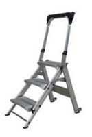 China 3 Steps Safety Aluminum Step Ladder Easy Lifting H1245X543x865mm for sale