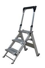 China 3 Steps Safety Aluminum Step Ladder Easy Lifting H1245X543x865mm for sale