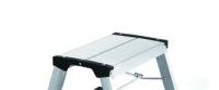 China EN131 2x2 Steps Aluminum Folding Step Stool With Non Marring Feet for sale