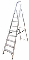 China Anti Slip  Aluminum Platform Step Ladder 9  Steps Stable Performance for sale