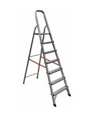 China Moveable Aluminium A Frame Ladder  Folding Scaffold Ladder 7 Steps for sale