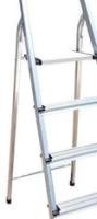 China Lightweight Aluminum Step Ladder 5 Steps 150kg / 330lb Load Capacity for sale