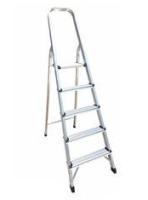 China Lightweight Aluminum Step Ladder 5 Steps 150kg / 330lb Load Capacity for sale